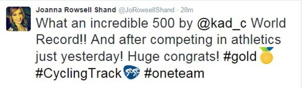 Rio Paralympics 2016: Kadeena Cox wins time trial to add to athletics ...