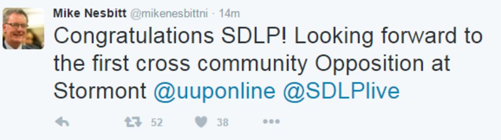 NI Assembly: SDLP to go into opposition - BBC News