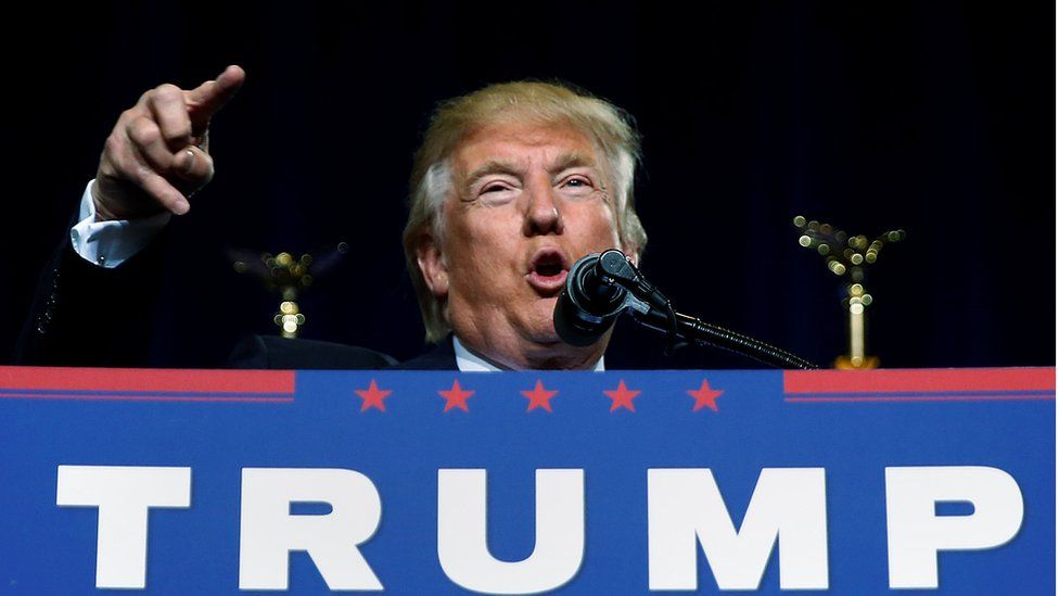 US Election: Trump backer's taco warning if Clinton wins - BBC News