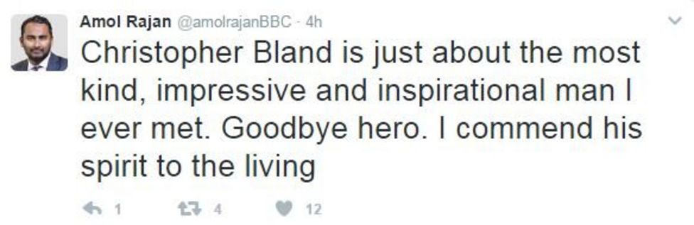 Former BBC chairman Sir Christopher Bland dies - BBC News