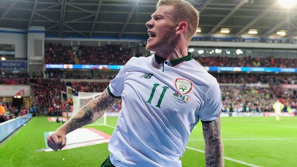 James McClean: Footballer gets a hero's welcome at Creggan street party ...