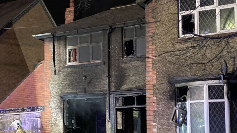 Leaking gas canister behind 'severe' Burslem house fire - BBC News