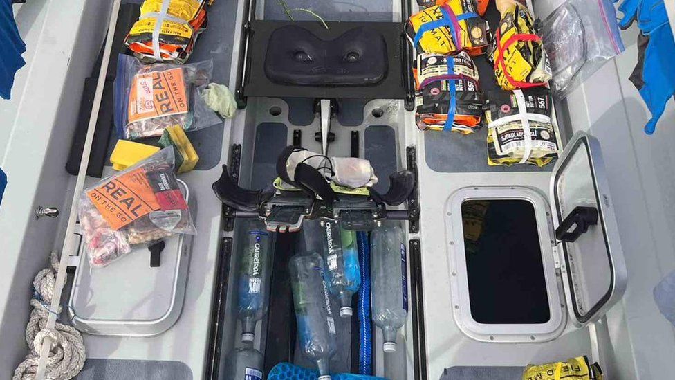 Surrey man with pacemaker takes on World's Toughest Row - BBC News