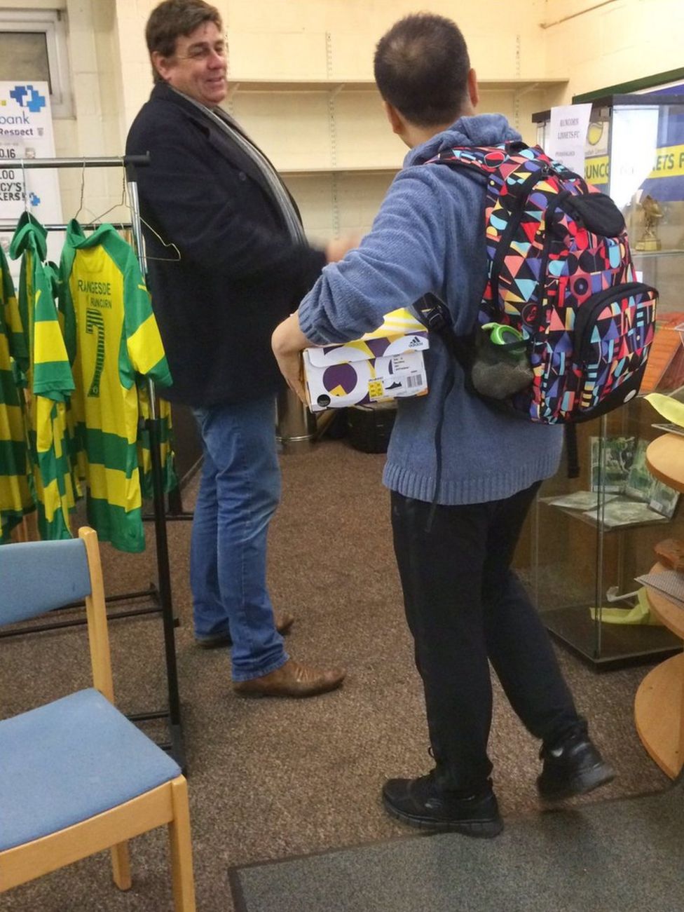 Runcorn FC Halton superfan flies family from China for visit - BBC News