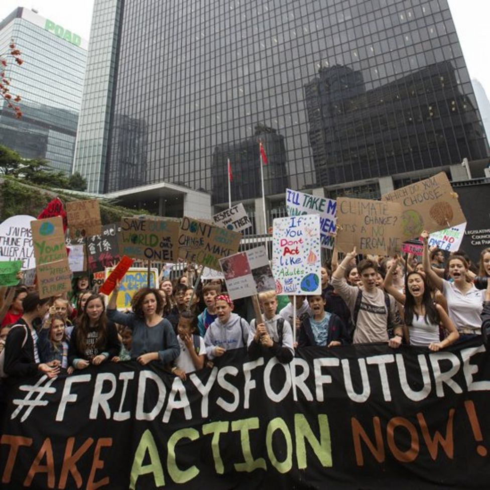 Climate strikes spread worldwide as students call for action - BBC News