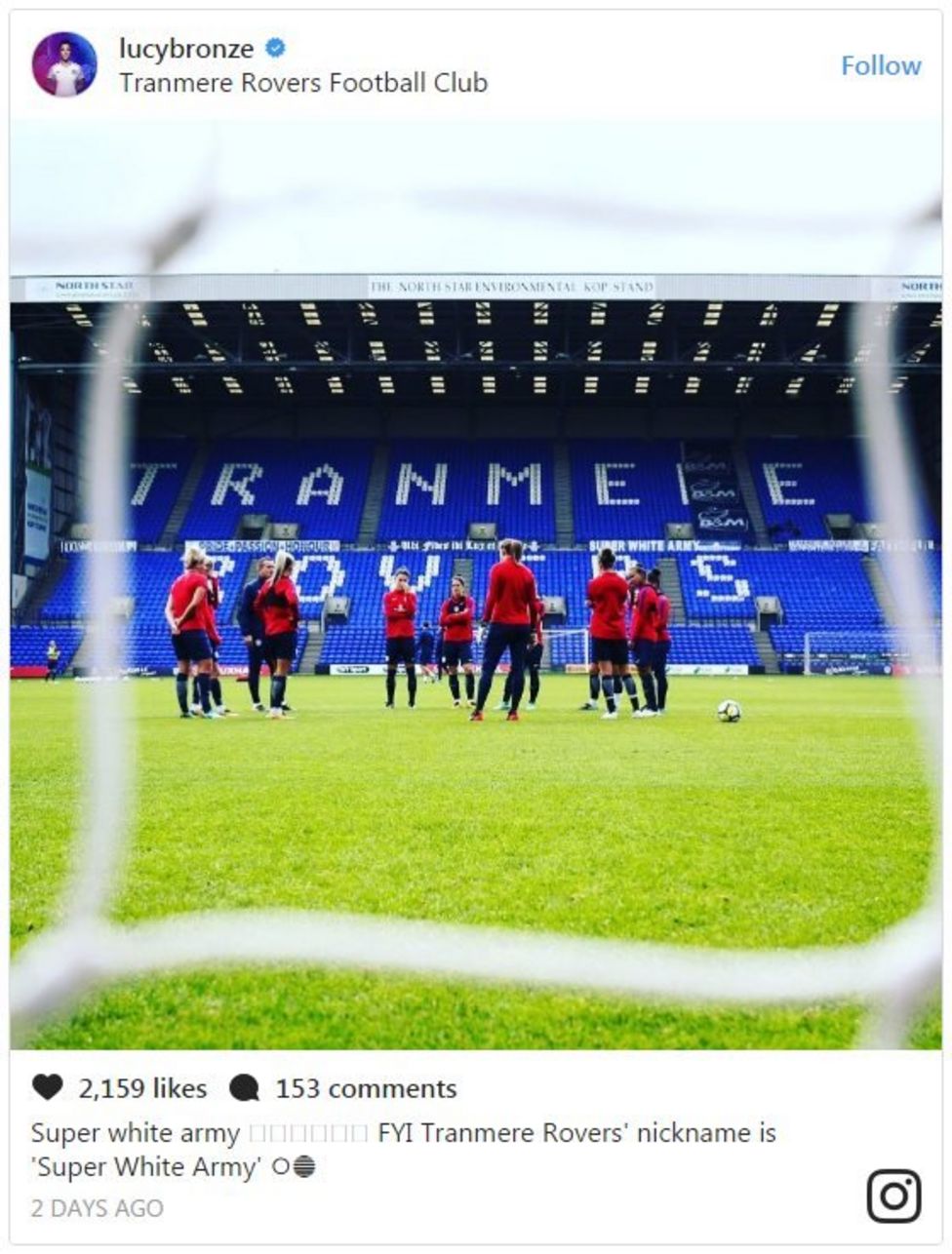 FA covers up 'Super White Army' banner at Tranmere Rovers - BBC News