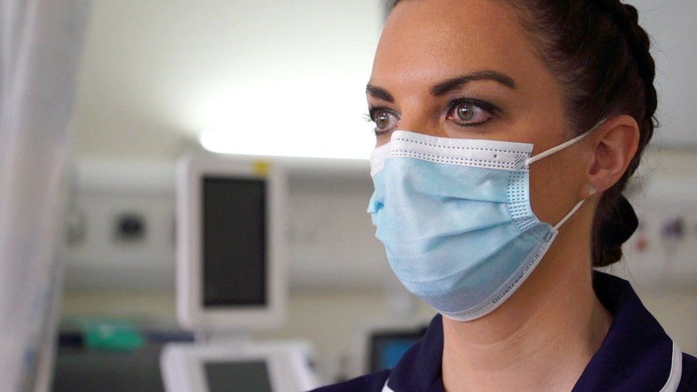 Covid: Front-line workers reflect on the last year - BBC News