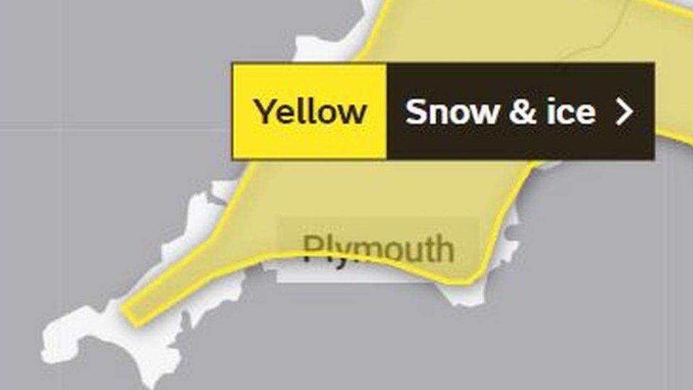 Snow and ice warning for Devon and Cornwall - BBC News