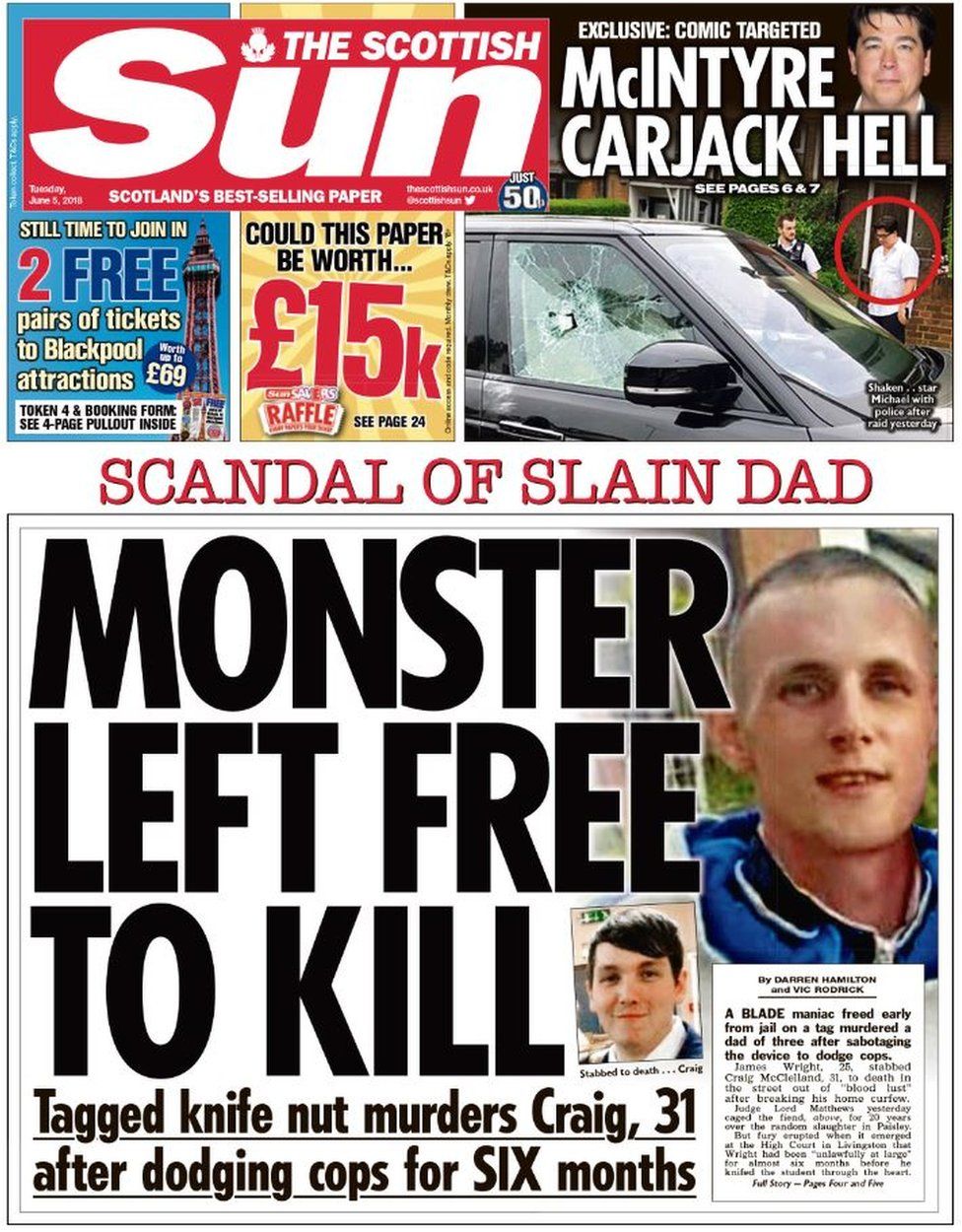 The papers: Killer free to murder young father - BBC News