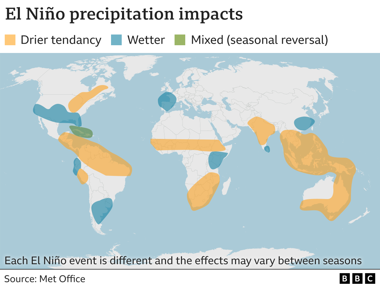 What are El Niño and La Niña, and how do they change the weather? - BBC ...