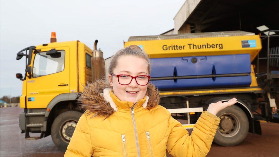 Greta Thunberg: Climate activist has a road gritting machine named ...