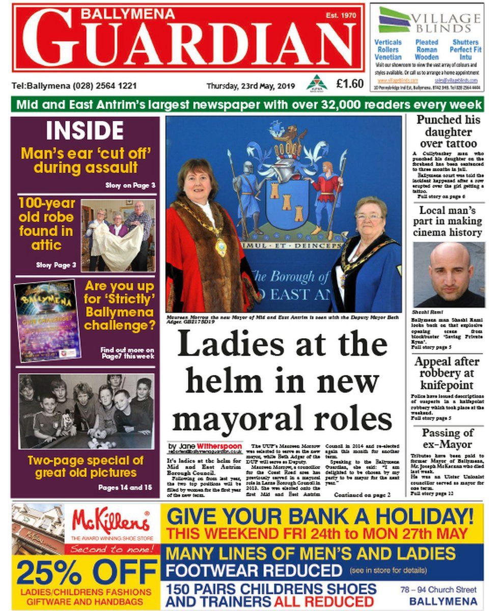 NI weekly papers: A councillor's big day and noisy pigs - BBC News