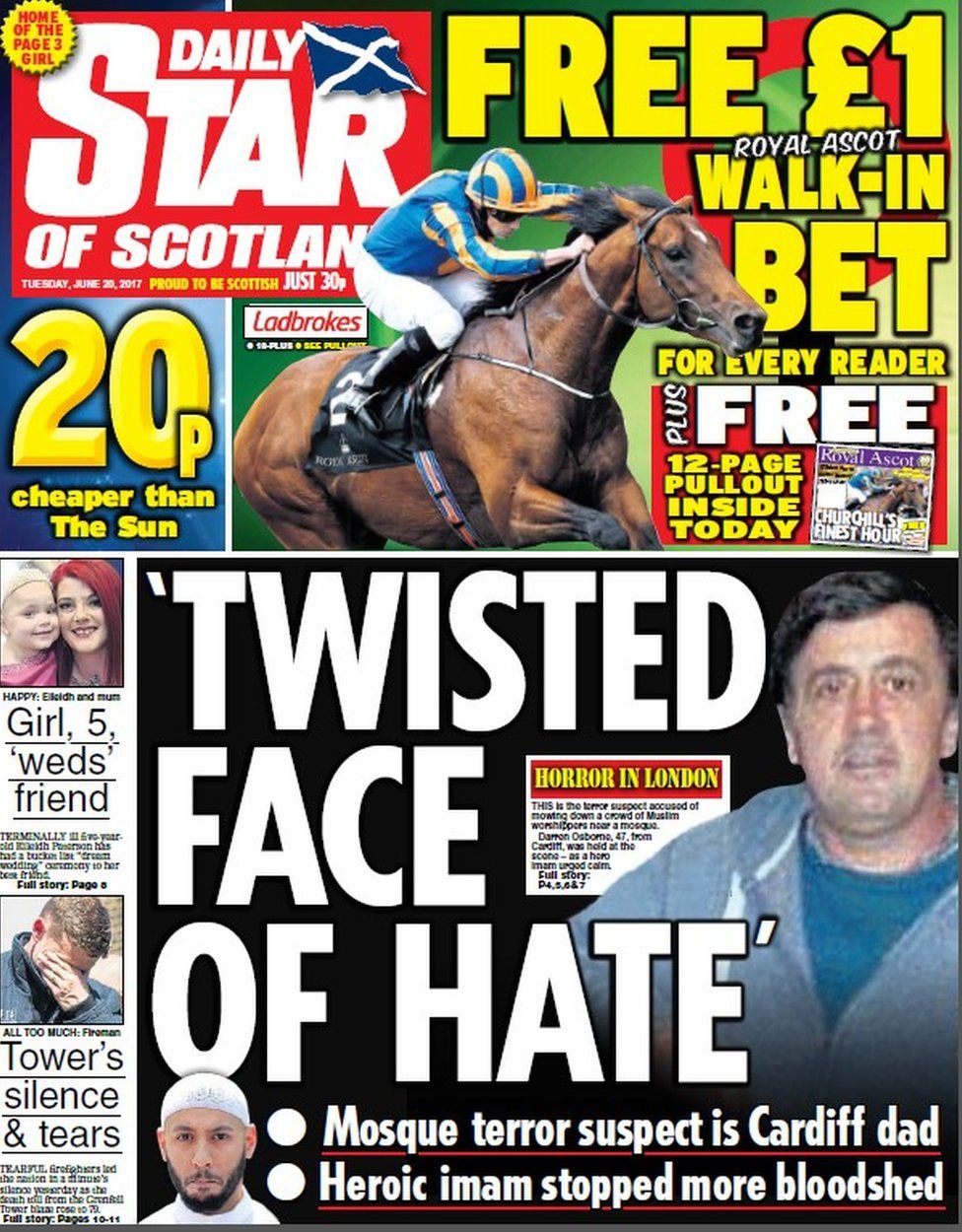 Scotland's papers: Mosque suspect identified - BBC News