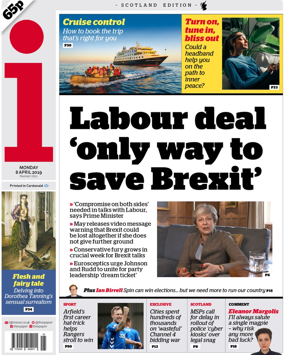 Scotland's papers: PM calls for compromise to save Brexit deal - BBC News