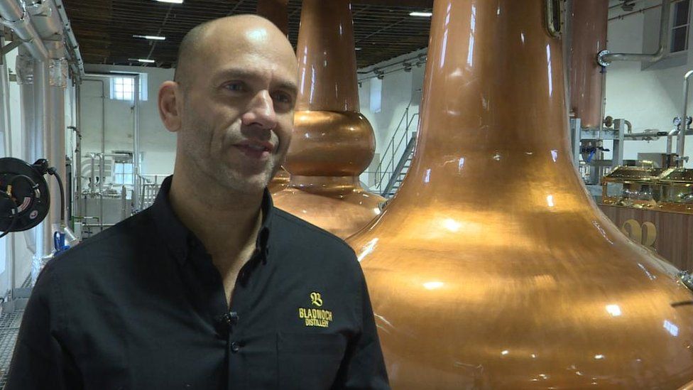 Yoghurt tycoon helps Bladnoch Distillery resume production - BBC News