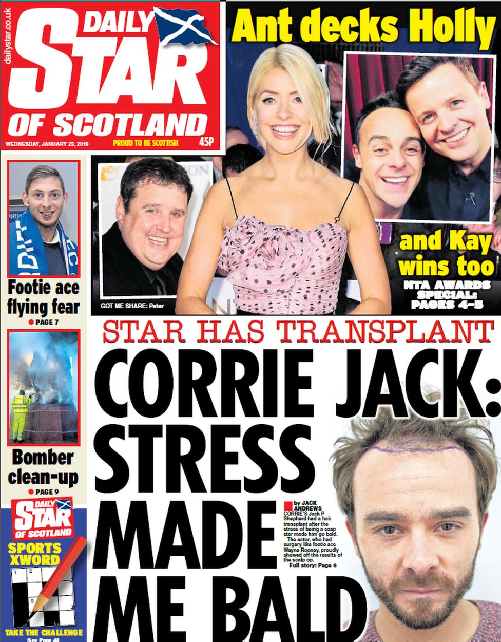 Scotland's papers: Hospital infection 'crisis' and rail fares row - BBC ...