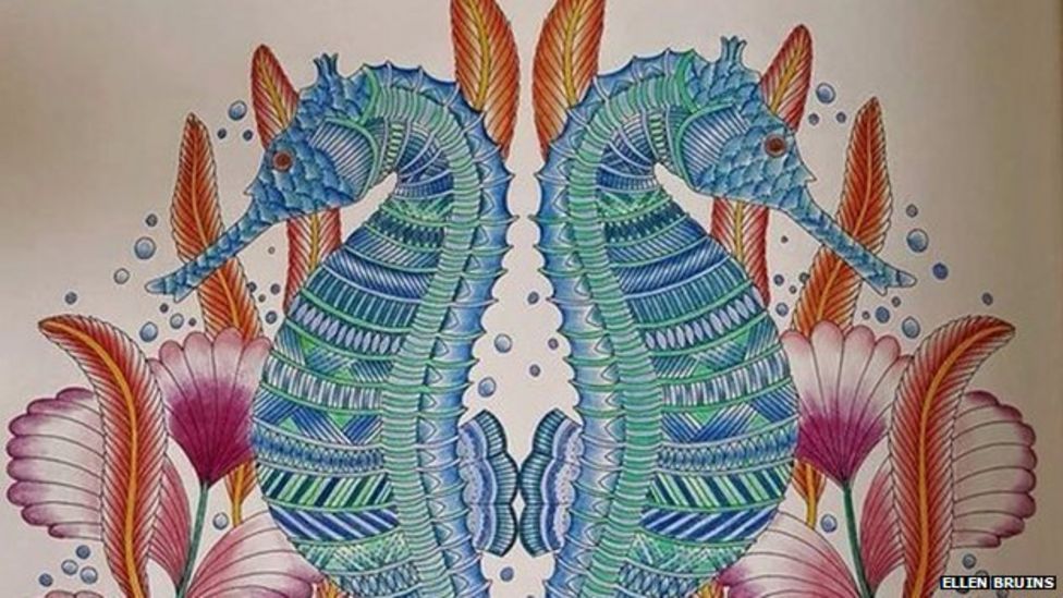 Adult colouring book brings Millie Marotta top 10 success - BBC News