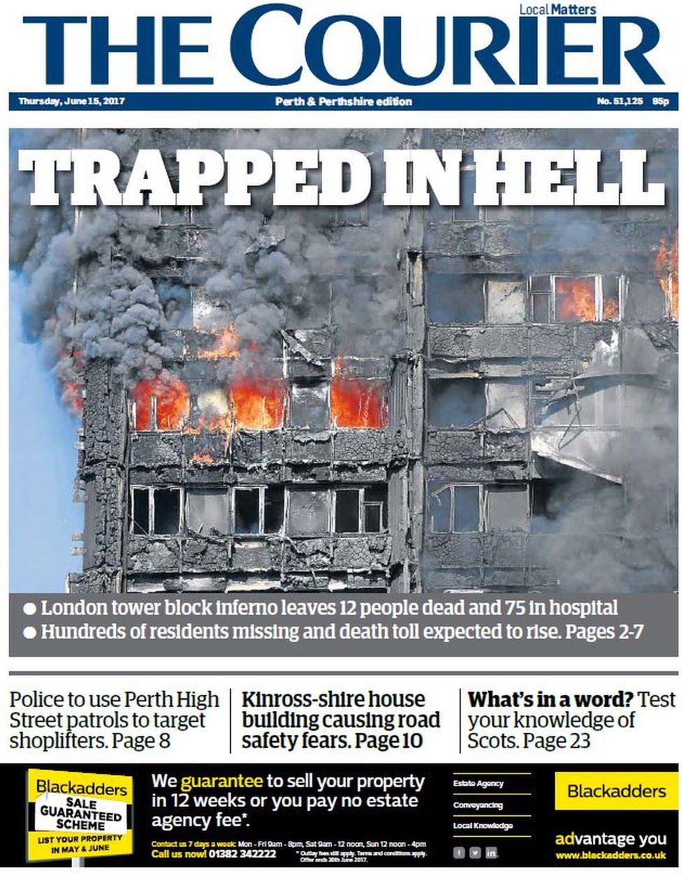 Scotland's papers: High-rise horror - BBC News