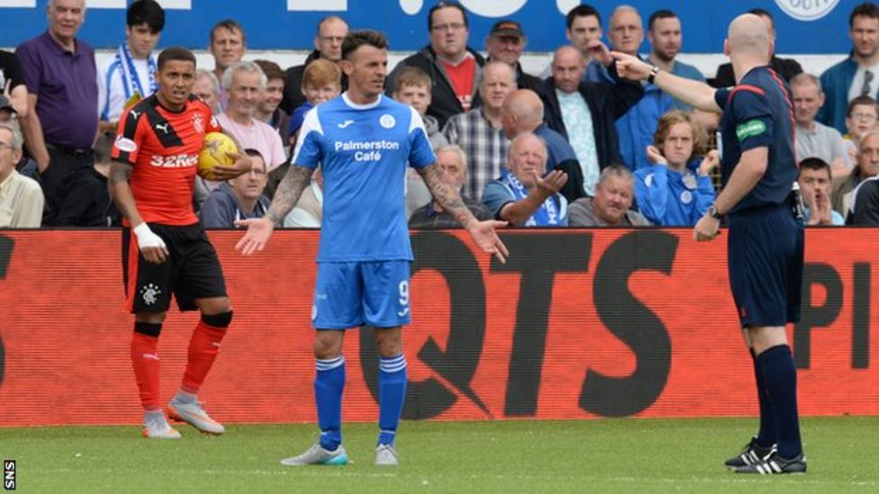 Derek Lyle red card was wrong, says Mark Warburton - BBC Sport