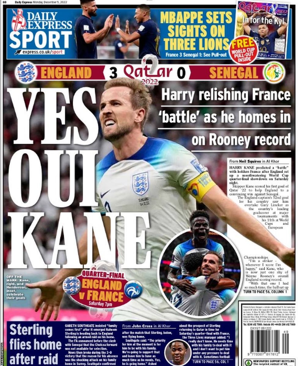 Monday's back pages - BBC Sport