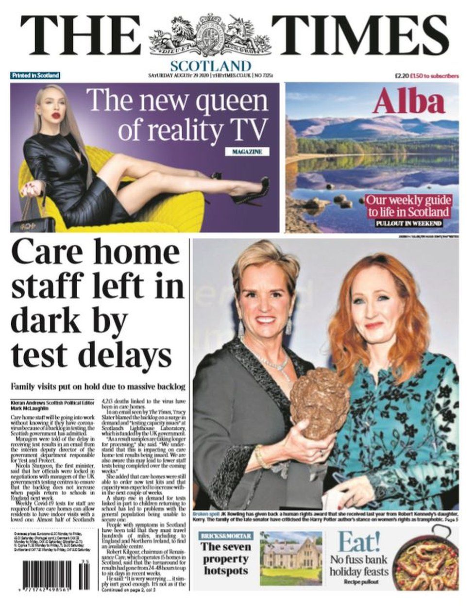 Scotland's papers: FM's Covid safe return to work pledge and comedy ...