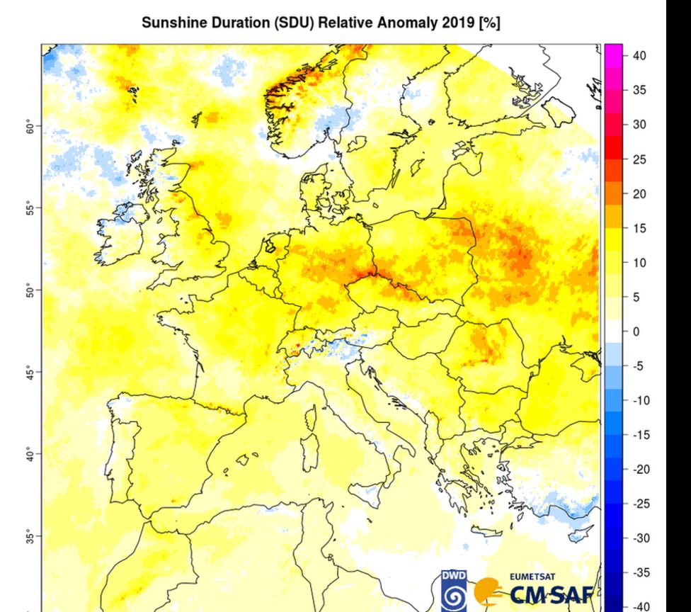 Climate change: 2019 was Europe's warmest year on record - BBC News