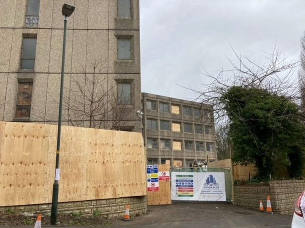Tricorn House, Stroud flats conversion starts - BBC News