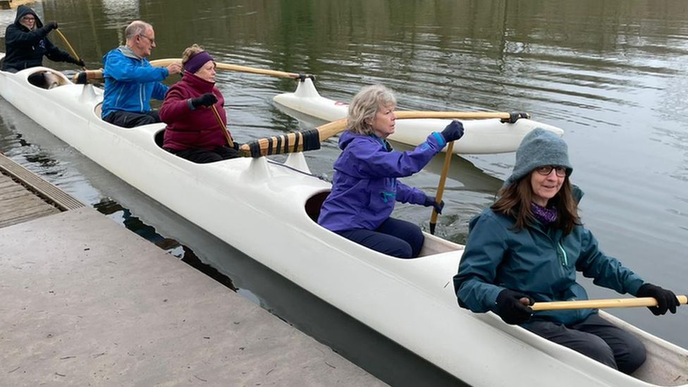 Retired women from Trentham set for canoe world championships - BBC News