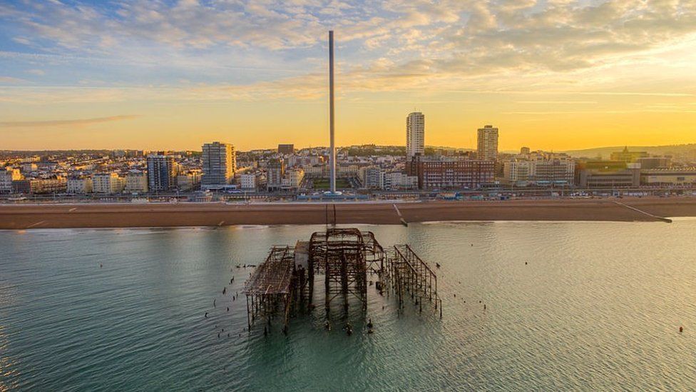 Brighton's i360 tower: Passengers stuck for second time within days ...