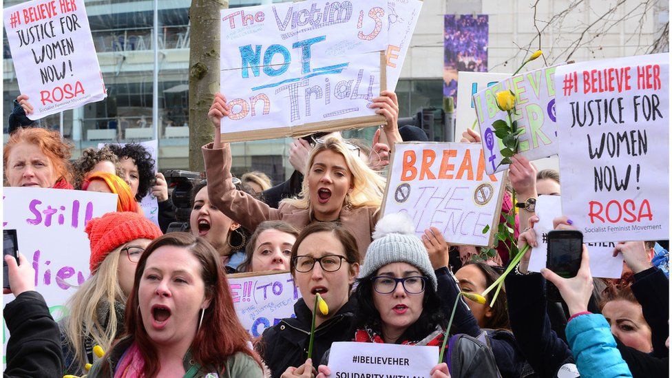 NI paper review: Rugby rape trial grabs headlines - BBC News