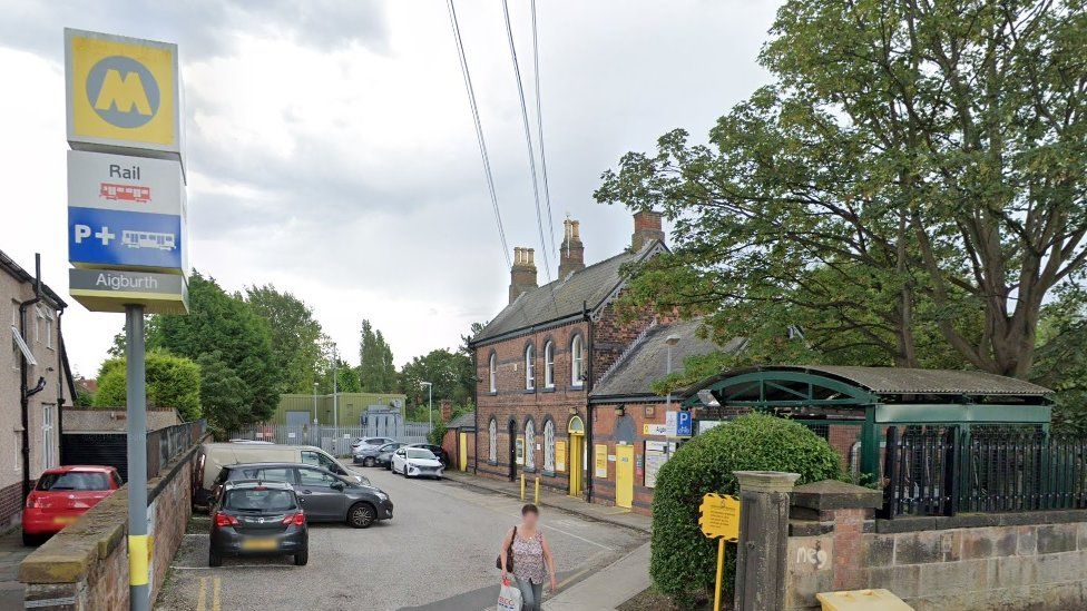Man hit by train near Aigburth railway station - BBC News