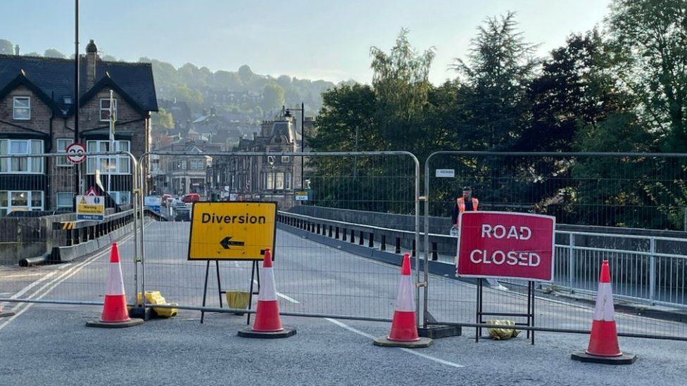 Matlock: A6 reopens but town centre bridge to close - BBC News