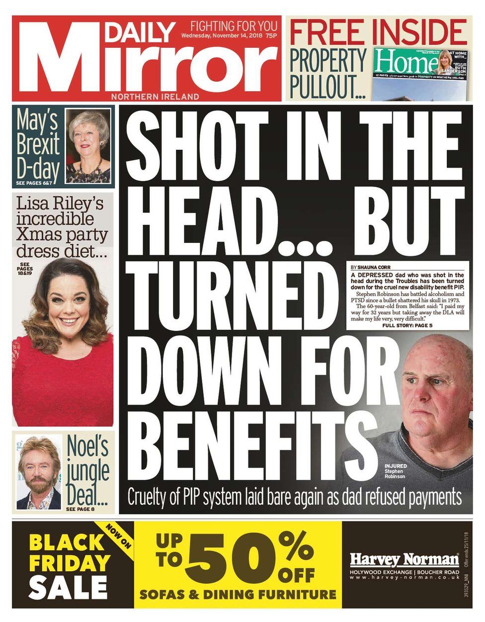 NI newspaper review: Benefits battle, Brexit cakes and big hair - BBC News