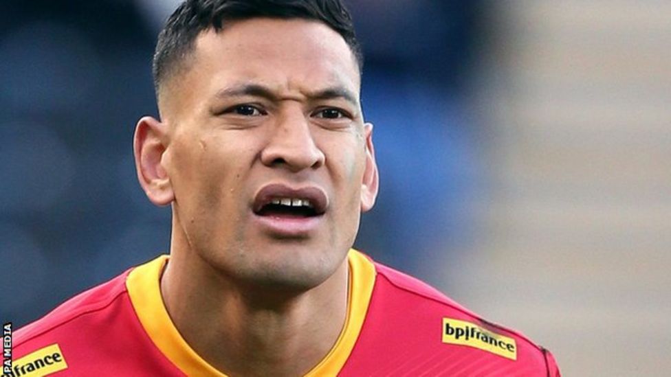 Israel Folau: Catalans Dragons player not taking knee was 'personal ...