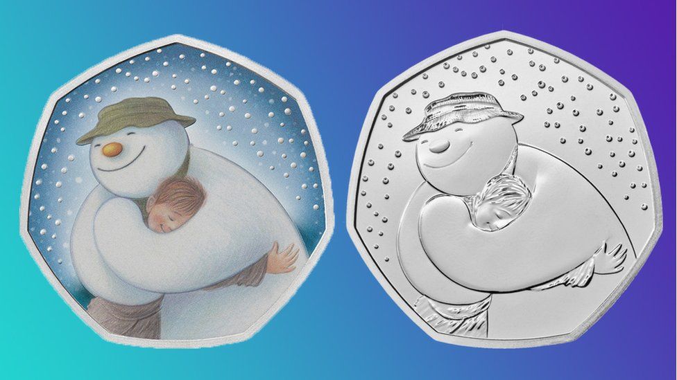 Royal Mint release The Snowman 50p coin for Christmas - BBC Newsround