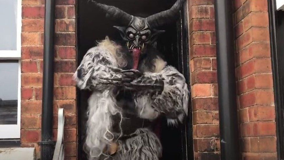 Whitby Krampus Run: Festive folklore marked in Yorkshire town - BBC News