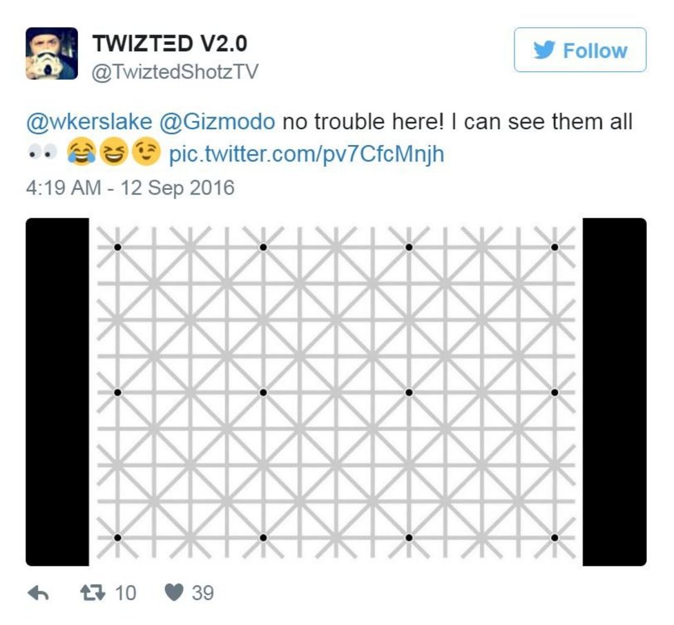 How many spots can you see in this optical illusion? - BBC News