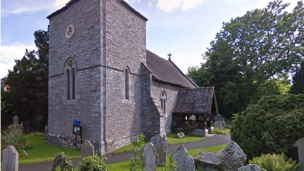 Man jailed for St Gwendoline's Church, Llyswen, elf theft - BBC News