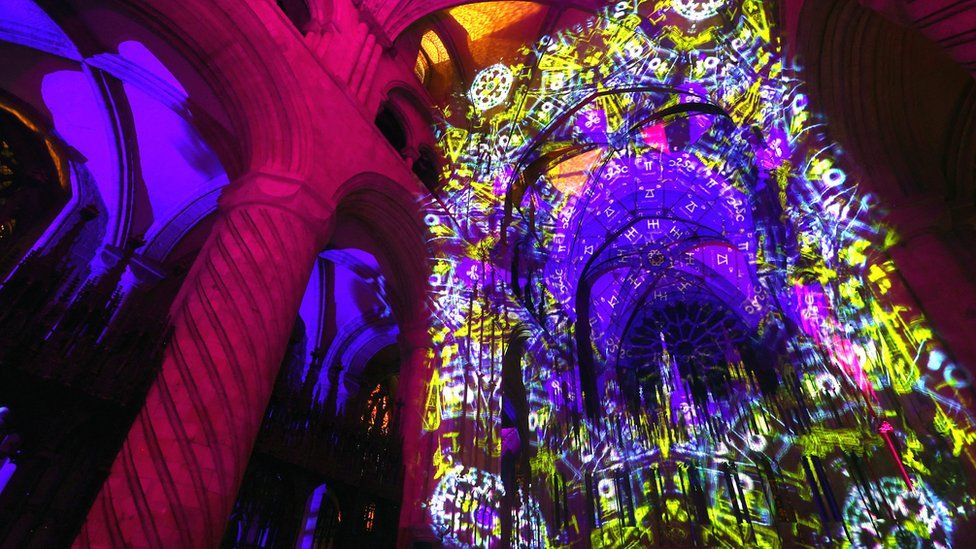 Durham Cathedral light show dazzles visitors with science spectacular ...