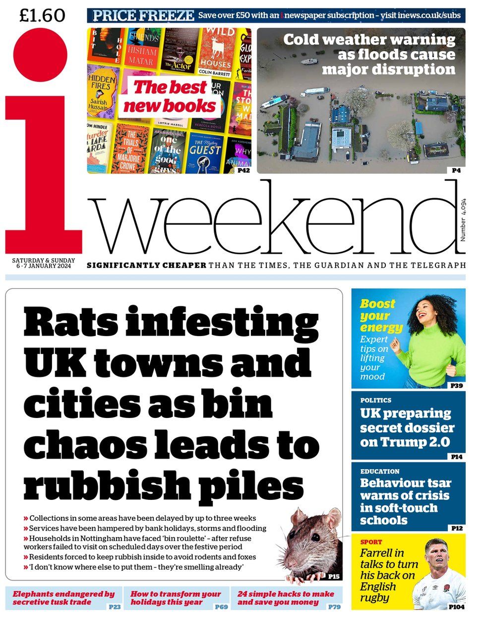 Newspaper headlines: 'Goodbye darling Derek' and Post Office ...