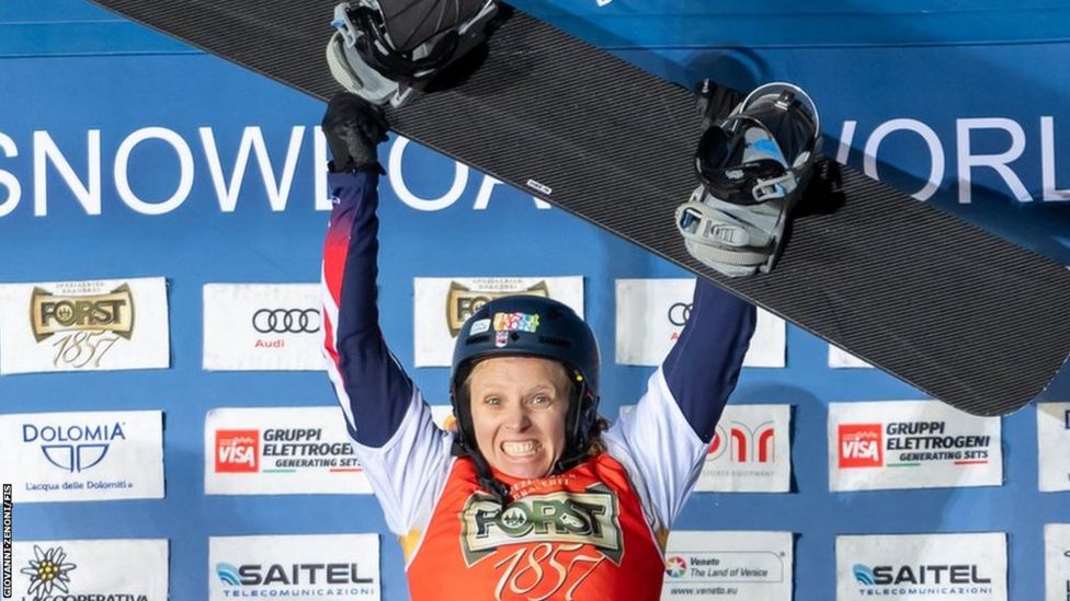 Charlotte Bankes: GB star wins double snowboard cross gold but misses ...