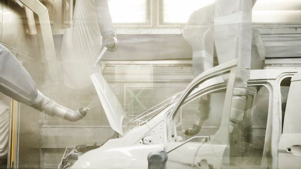Why is Ford's hi-tech factory using ostrich feathers? - BBC News