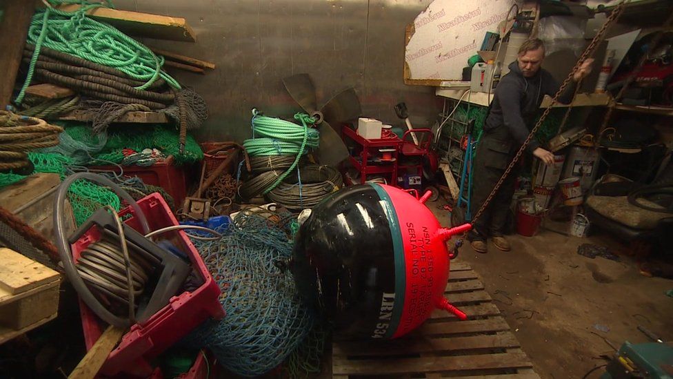 Dummy mines damaging fishing nets and boats - BBC News