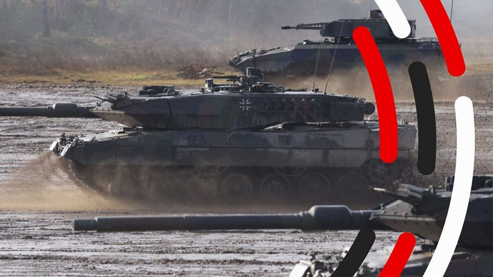 Ukraine hit by Russian missiles day after West's offer of tanks - BBC News