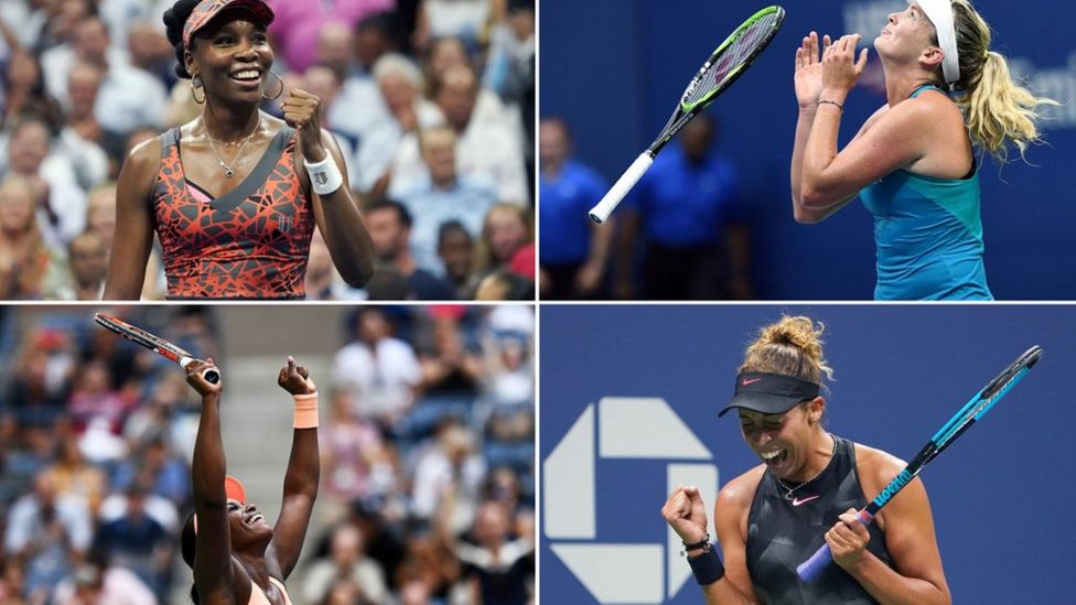Pictures: Four American women reach US Open semi-finals - BBC Newsround