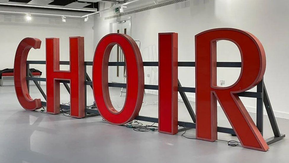 Coventry's old Ricoh sign gets new home and new look - BBC News