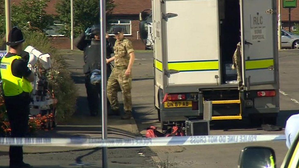 Man arrested over South Shields explosives alert - BBC News