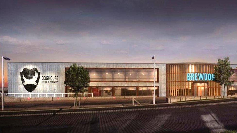 BrewDog unveils craft beer hotel plan in Ellon - BBC News