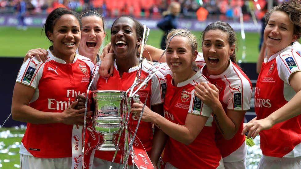 Arsenal Ladies win Women's FA Cup at Wembley - BBC Newsround
