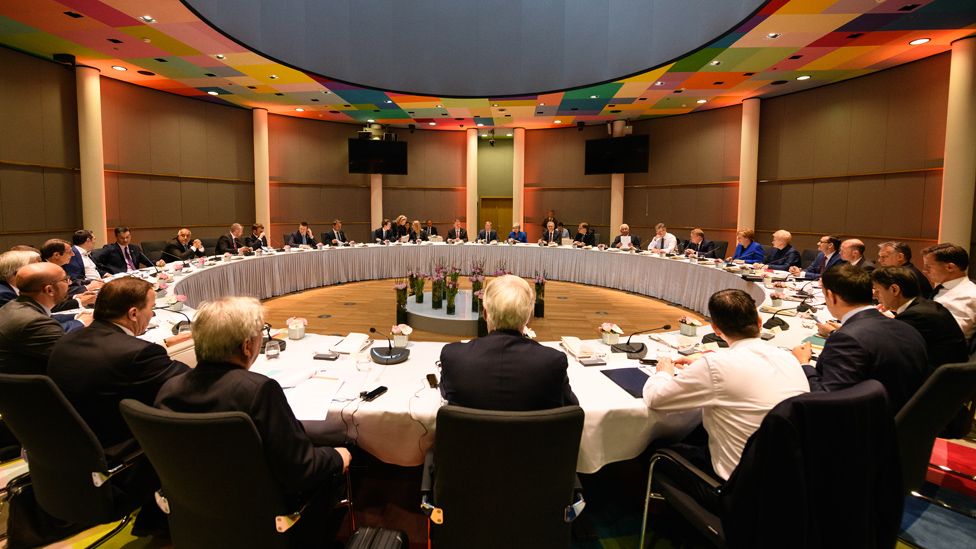 Newspaper headlines: Black hole, Brexit summit and May's future - BBC News